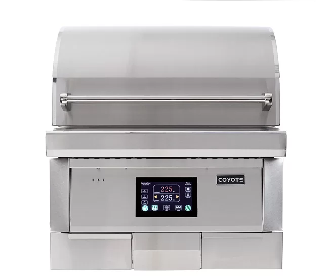 Coyote 28-inch Built-In Pellet Grill | Fireplace and Grill
